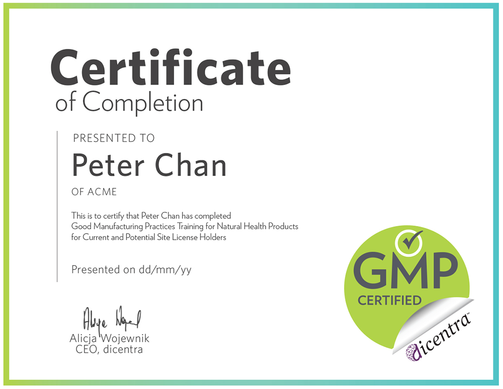 GMP Online Training for Dietary Supplements by dicentra | gmpusa ...